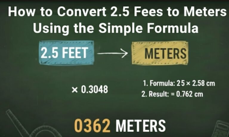 How to Convert 2.5 Feet to Meters Using the Simple Formula - Fex Novo